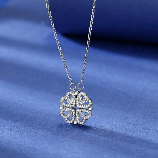 JESSE CLOVER HEART NECKLACE – Barkermeow