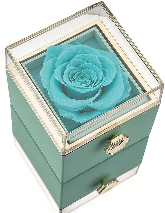 ROSEBOX Rotatable Preserved Rose Jewelry Box – Barkermeow