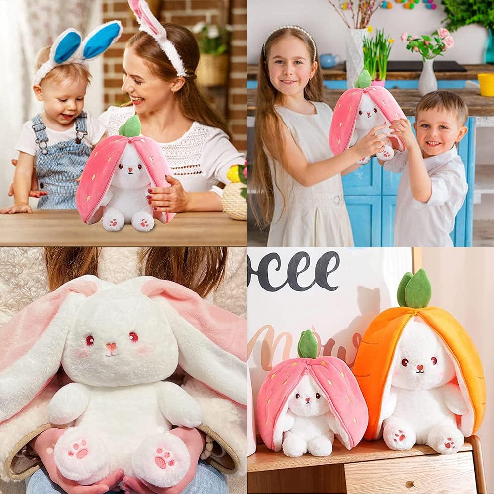 Strawberry Carrot Bunny Plush Toy – Barkermeow