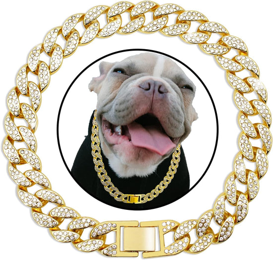 Cuban Link Gold Dog Chain – Barkermeow