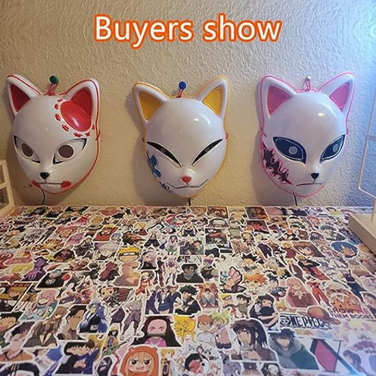 Halloween Demon Slayer Cat Face LED Mask – Barkermeow