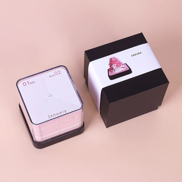 Sakura Tree & Mushroom Calendar Memo 2024 – Barkermeow