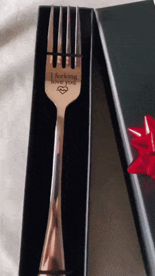 I forking Love You Engraved Fork – Barkermeow