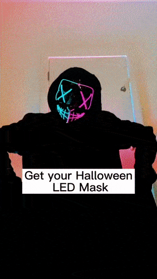 Halloween Demon Slayer Cat Face LED Mask – Barkermeow