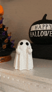 Middle Finger Ghost Statue – Barkermeow