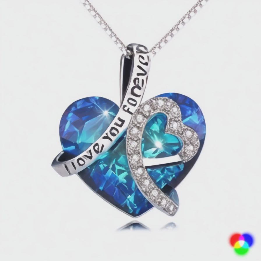I LOVE YOU FOREVER HEART NECKLACE – Barkermeow