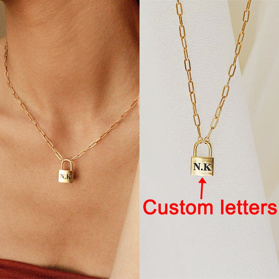 Handmade Personalized Lock Necklace – Barkermeow