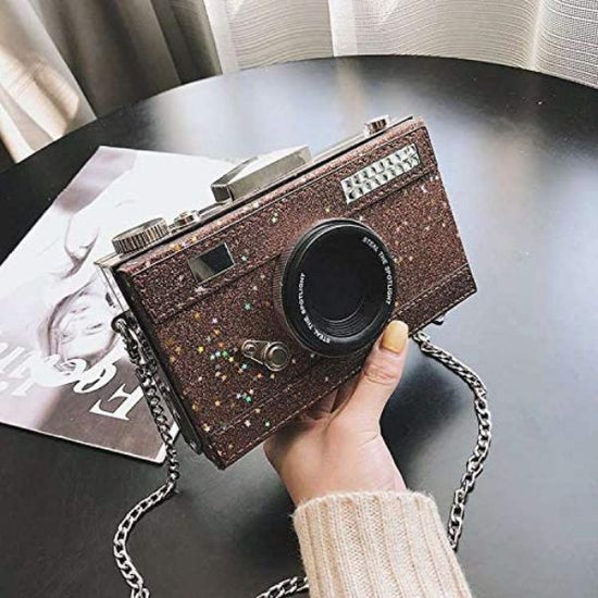 Glitter Camera Chain Clutch Bag – Barkermeow
