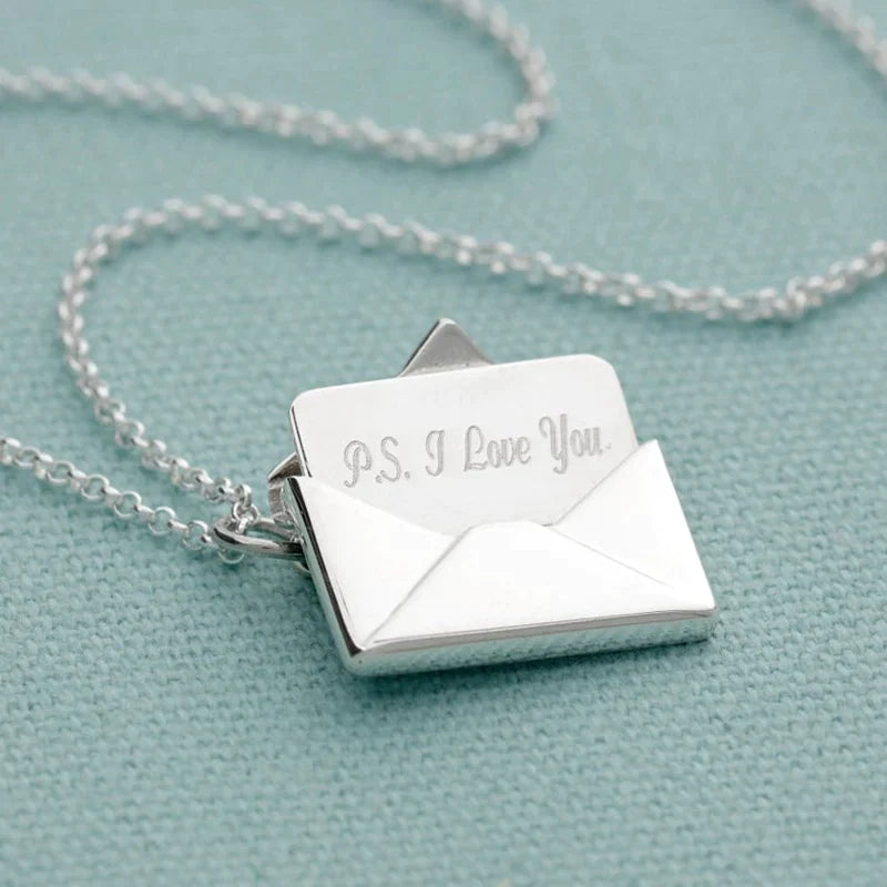 Handmade Personalized Envelope Love Letter Necklace – Barkermeow