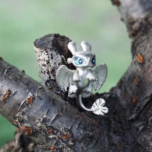 Adjustable Toothless Fantasy Dragon Couple Rings – Barkermeow