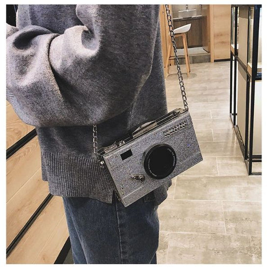 Glitter Camera Chain Clutch Bag – Barkermeow