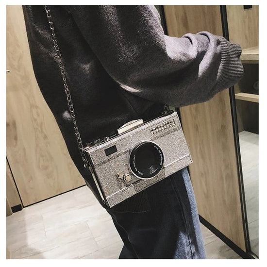Glitter Camera Chain Clutch Bag – Barkermeow